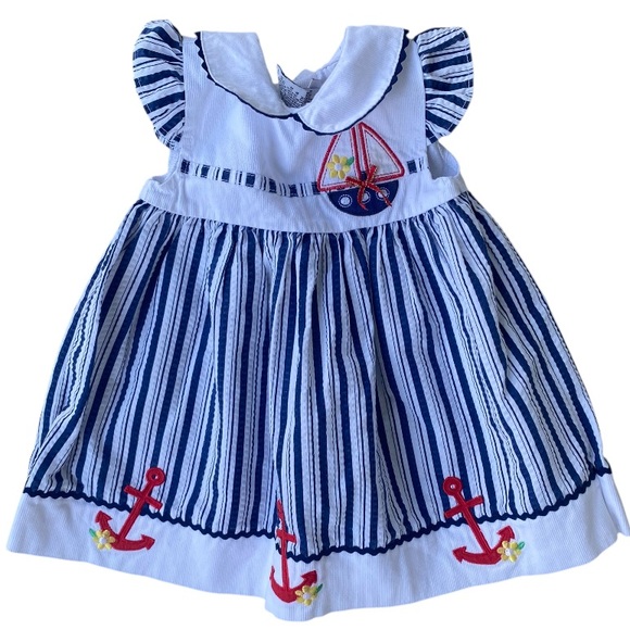 Youngland | Dresses | Vintage Youngland Infant Baby Sailor Dress In ...